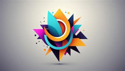 Premium Photo Abstract Geometric Shapes With A Colorful Abstract Design