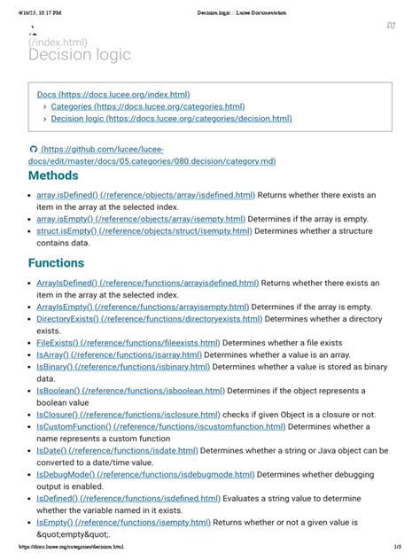 Decision Logic Lucee Documentation Pdf Xml Boolean Data Type