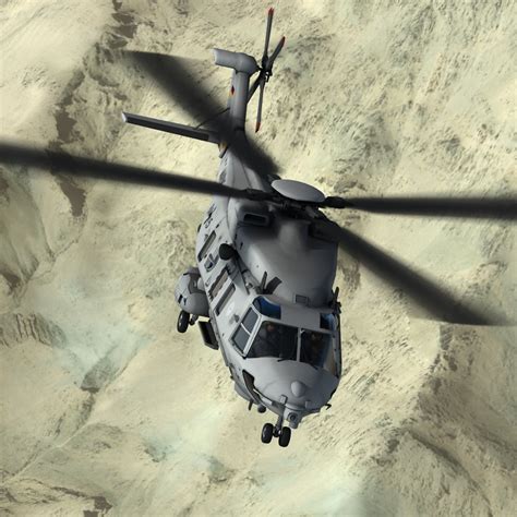 德国海军nh 90 3d模型 199 Ma 3ds Dae Flt Obj Lwo Xsi Free3d