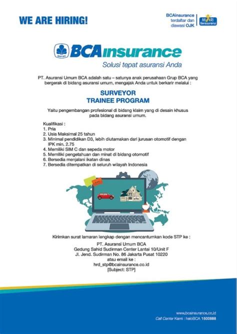 Bca Insurance Job Vacancy Universitas Pembangunan Nasional Veteran