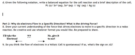Solved D Given The Following Notation Write A Balanced Chegg
