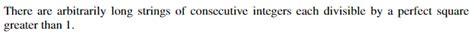 Solved There Are Arbitrarily Long Strings Of Consecutive