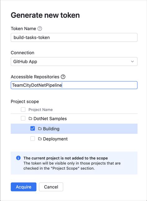 Manage Refreshable Access Tokens Teamcity On Premises Documentation