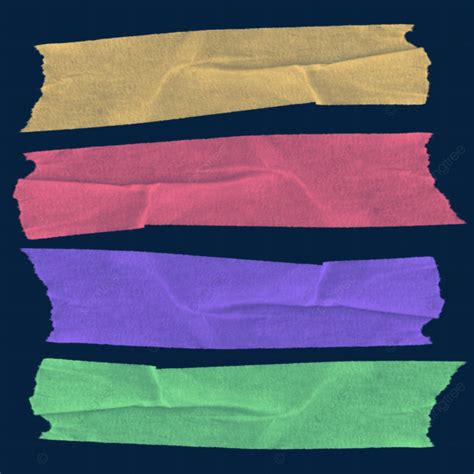 끈적끈적한 마스킹 테이프 조각 세트 세트 어려운 마스킹 테이프 Png 일러스트 및 Psd 이미지 무료 다운로드 Pngtree