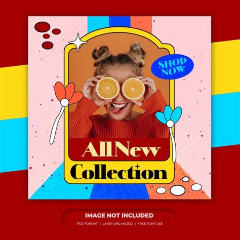Premium Psd Fashion Retro Instagram Post Template