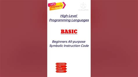 High Level Language Computerscience Programming Highlevellanguage Basic Cobol Fortran