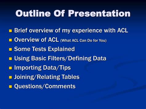 Ppt Acl Powerpoint Presentation Free Download Id6712768
