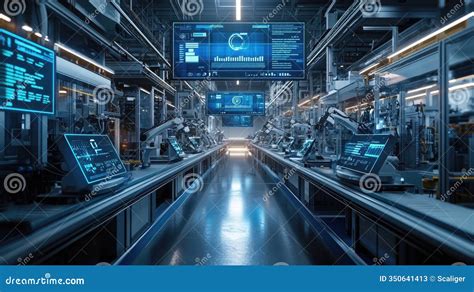 advanced robotics and ai in modern automated factory assembly line