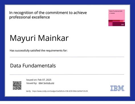 Ibm Skillsbuild Datafundamentals Learning Datascience