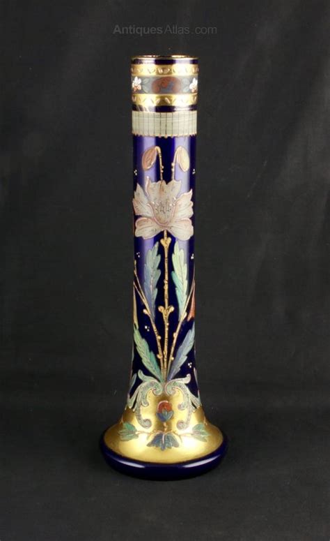 Antiques Atlas Art Nouveau Bohemian Glass Vase Circa 1910