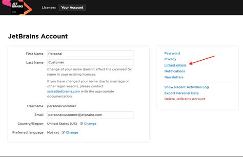 将多个电子邮件地址关联到您的 Jetbrains Account 下 许可和购买常见问题解答