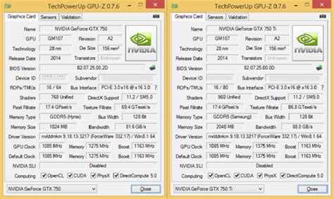 Confirman Las Especificaciones De La Gtx 750 Y La Gtx 750ti En Capturas De Gpu Z