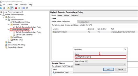Auto Create Map Network Drive For All Users Using Active Directory On