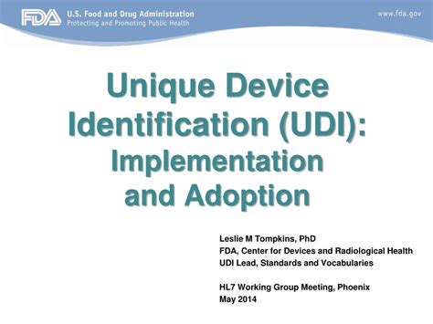 PPT Unique Device Identification UDI Implementation And Adoption PowerPoint Presentation