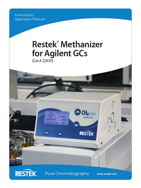 Restek Methanizer For Agilent Gcs Instruction Operation Manual Pdf Vacuum Tube Gas