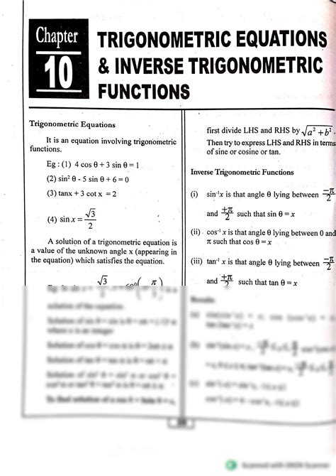 Solution Trigonometric Equation And Inverse Trigonometric Function