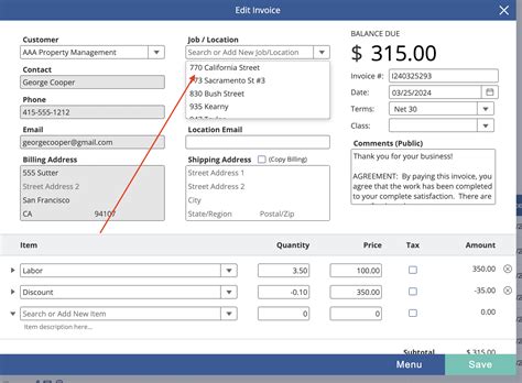 Web Dashboard Edit An Invoice InvoiceASAP Support