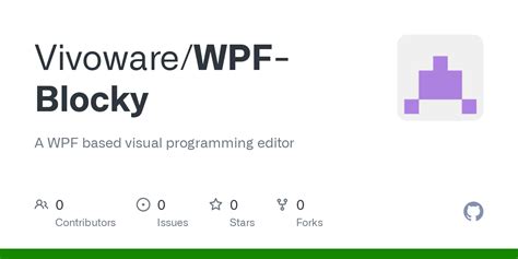 Github Vivowarewpf Blocky A Wpf Based Visual Programming Editor