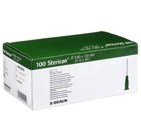 Jednorazowa Igła Iniekcyjna B Braun Sterican 0 80x120mm 21g 100szt