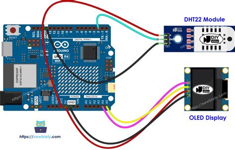 Arduino Uno R4 Dht22 Temperature Humidity Sensor Oled Arduino Uno
