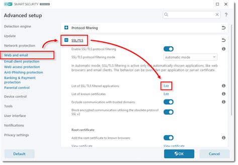 [kb5833] Manage Protocol Ssl Tls Filtering In Eset Windows Home
