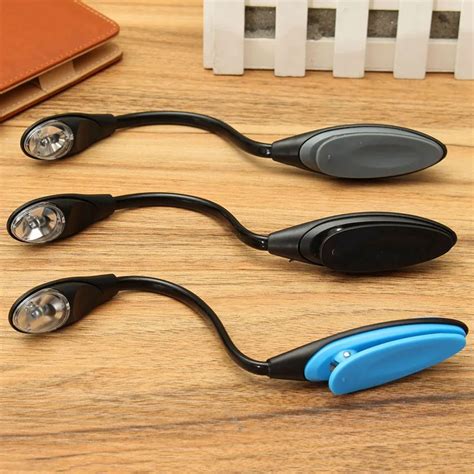 Мини Гибкий яркий книжный светильник светодиодный светильник для чтения книг белый светильник