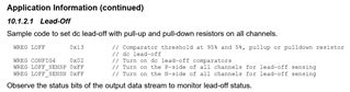 ADS Why Does Datasheet Example For DC Lead Off Detection Enable AC Lead Off Detection At