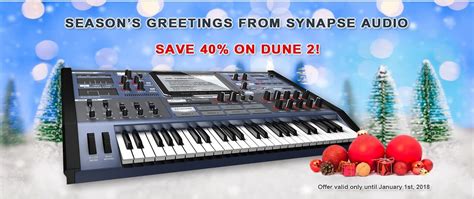 Synapse Audio Dune 2 Synthesizer 40 Off In Holiday Sale Synapse Audio Dune 2 Synthesizer 40 Off In Holiday Sale