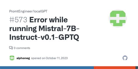 Error While Running Mistral 7b Instruct V01 Gptq · Issue 573