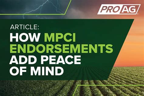 Endorsements With Mpci Coverage Protect Your Operation Proag