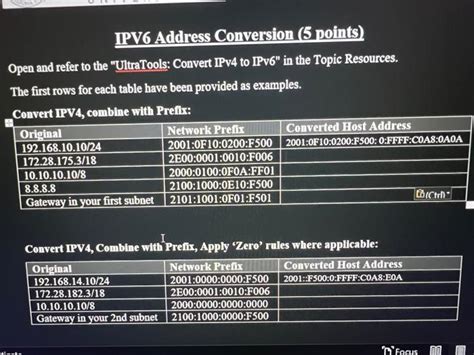 Solved Ipv6 Address Conversion Please Help With Filling In
