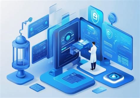 Premium Photo Automated Testing Cyber Security Abstract Vector Illustration