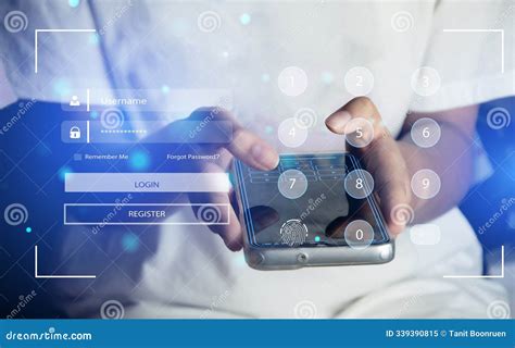 Concept Of Internet Security Password Authentication Stock Image Image Of Lock Digital