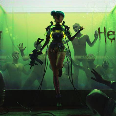 1024x1024 Resolution 4k Cyborg Girl 1024x1024 Resolution Wallpaper
