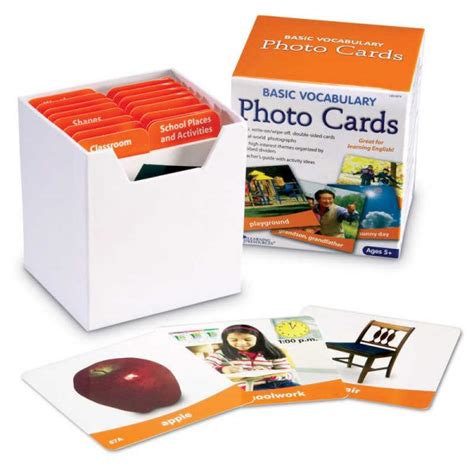 Teachersparadise Learning Resources Basic Vocabulary Photo Card Set