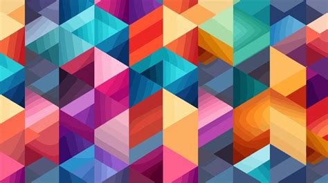 Abstract Seamless Isometric Rhombus And Triangles Geometric Pattern Premium Ai Generated Vector