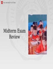 8 Midterm Exam Review Tagged Pdf Midterm Exam Review Midterm Exam Information The Exam Will