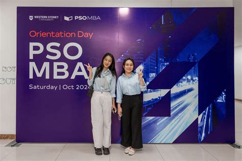 Pso Mba Orientation Day The First Page Of 2 Years