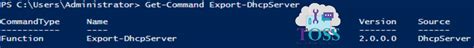 Export Dhcpserver Powershell Cmdlet Script Toss