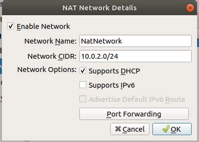 Networking Virtualbox NAT Network Port Forwarding Refuses Connection