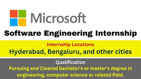 Microsoft Off Campus Software Engineering Internship Oct 2024 Read More Details Apply Now