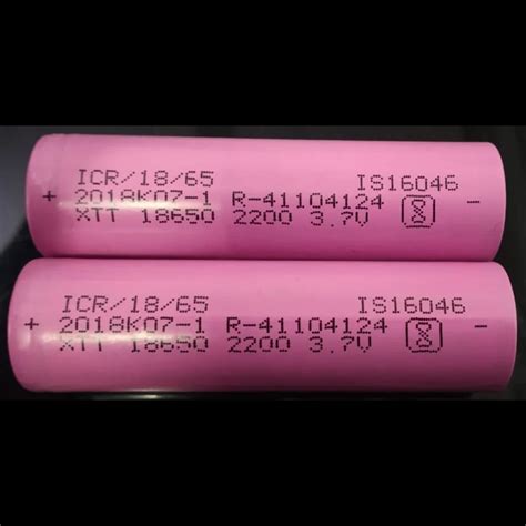 1500 Mah Xtt 2200mah 37 Volt 18650 Lithium Li Ion Rechargeable Battery