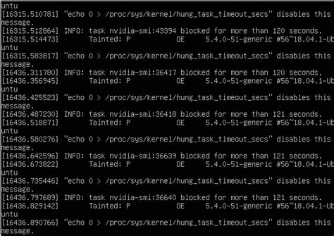 having kernel hung task timeout secs issues the linux cluster