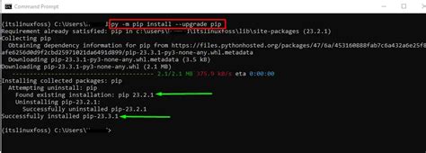How Do I Updateupgrade Pip Itself From Inside My Virtual Environment Its Linux Foss