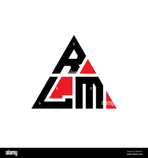 Rlm Triangle Letter Logo Design With Triangle Shape Rlm Triangle Logo Design Monogram Rlm