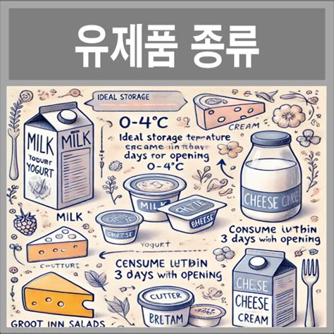 유제품 종류 보관법 섭취 팁 네이버 블로그