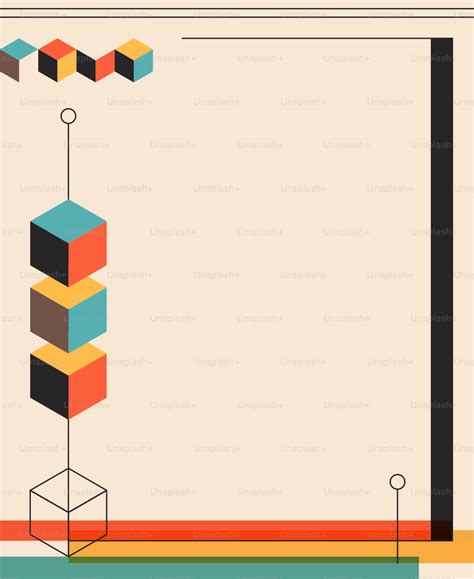 추상적인 기하학적 모양과 선 복고풍 스타일 색상으로 채워진 배경의 벡터 그림 공간을 복사하여 더 많은 텍스트와 디자인을 추가합니다 획은 편집 가능하며 색상은 전역입니다