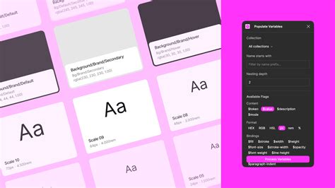 Populate Variables Figma
