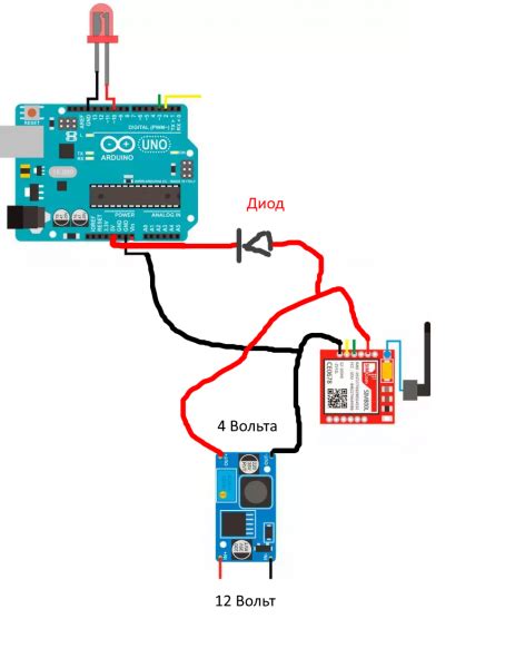 Питание Uno Gsm Sim 800l Аппаратная платформа Arduino