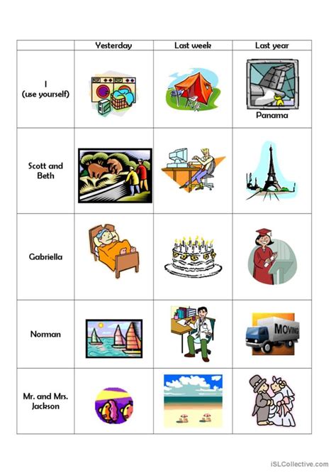 Past Tense Speaking Cards Esl Worksheet By Mary1481 58 Off